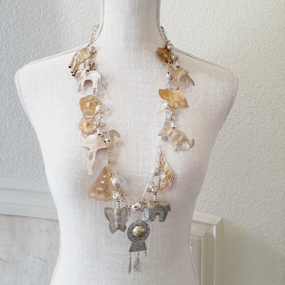 Jewelry | Metal Large Charm Necklace | Poshmark